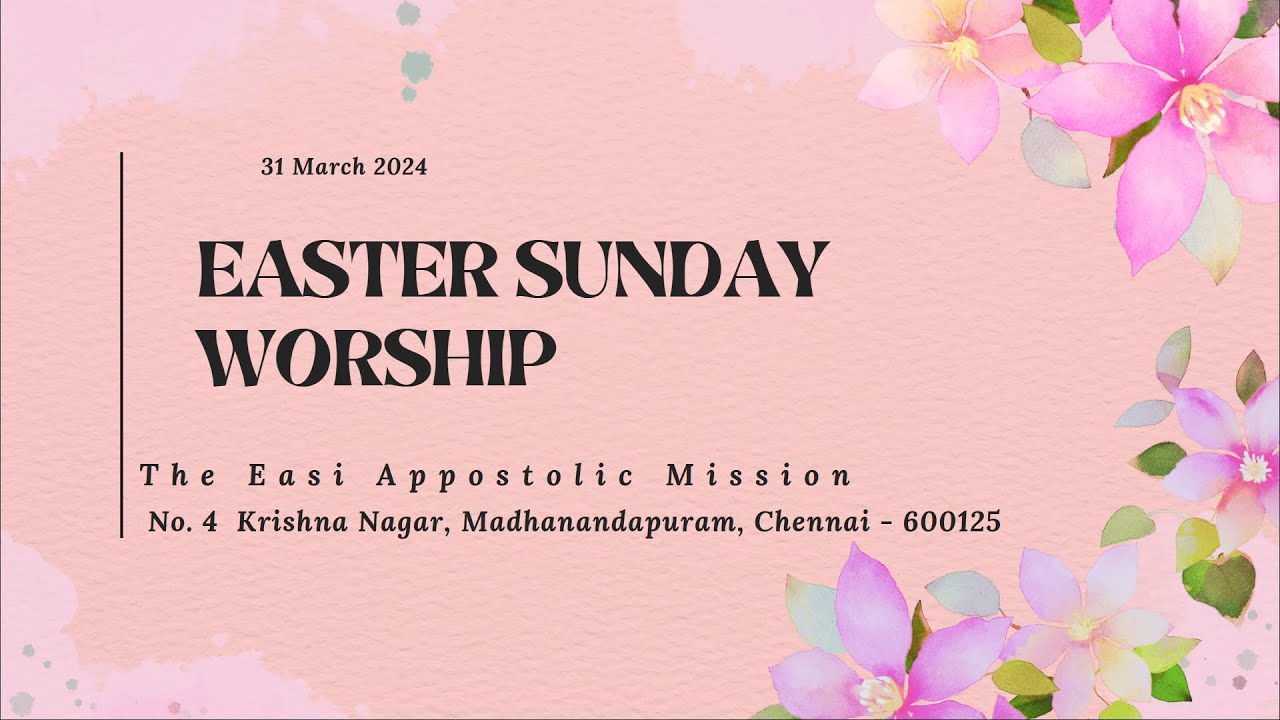 Live I Easter Sunday Worship I 31 March 2024 - YouTube