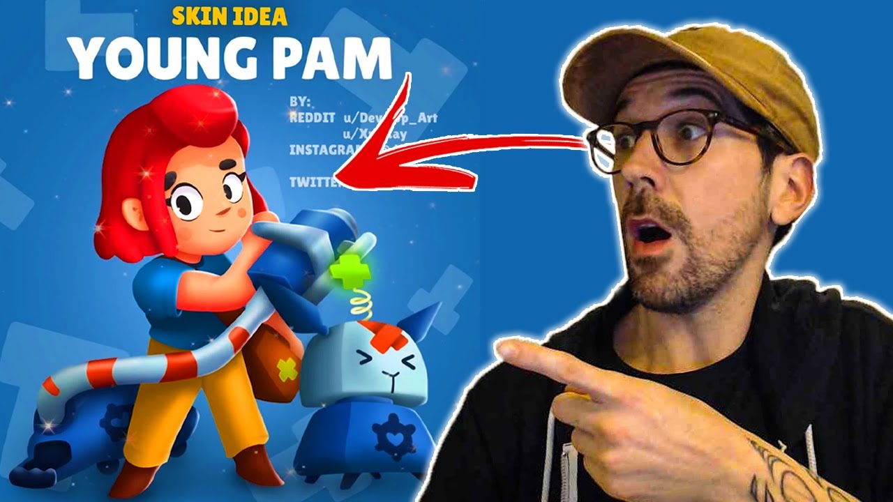 PAM JEUNE?! LES MEILLEURS CONCEPTS DE SKINS pour BRAWL STARS #5 - YouTube