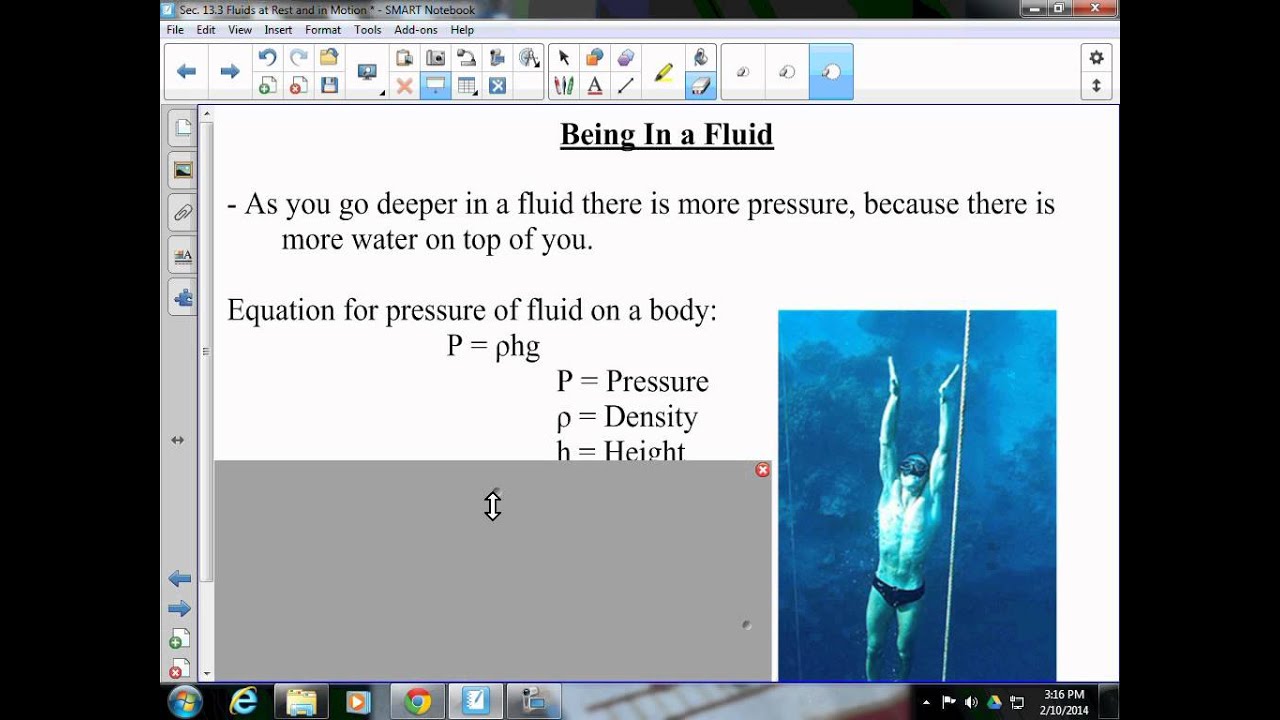Sec 13 3 Fluids at Rest and in Motion - YouTube