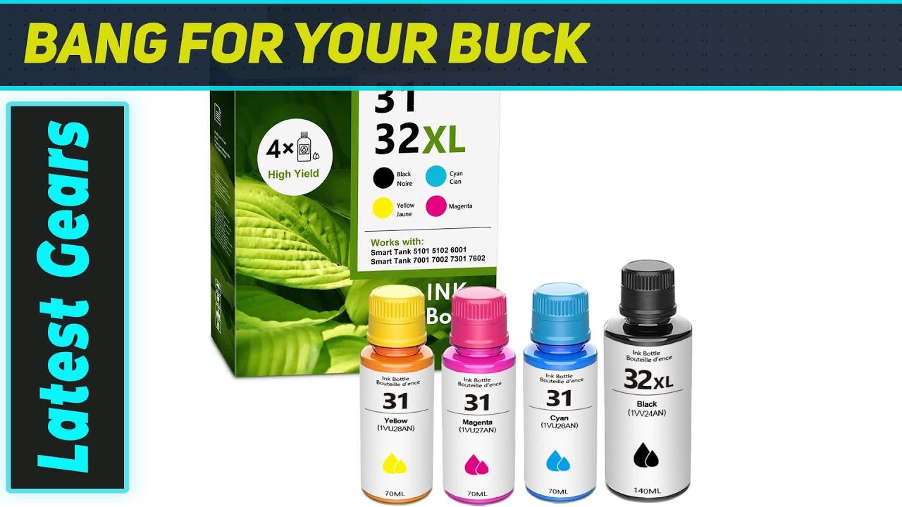 Best HP Smart Tank Ink? 32XL/31 High Yield Refills Tested! - YouTube