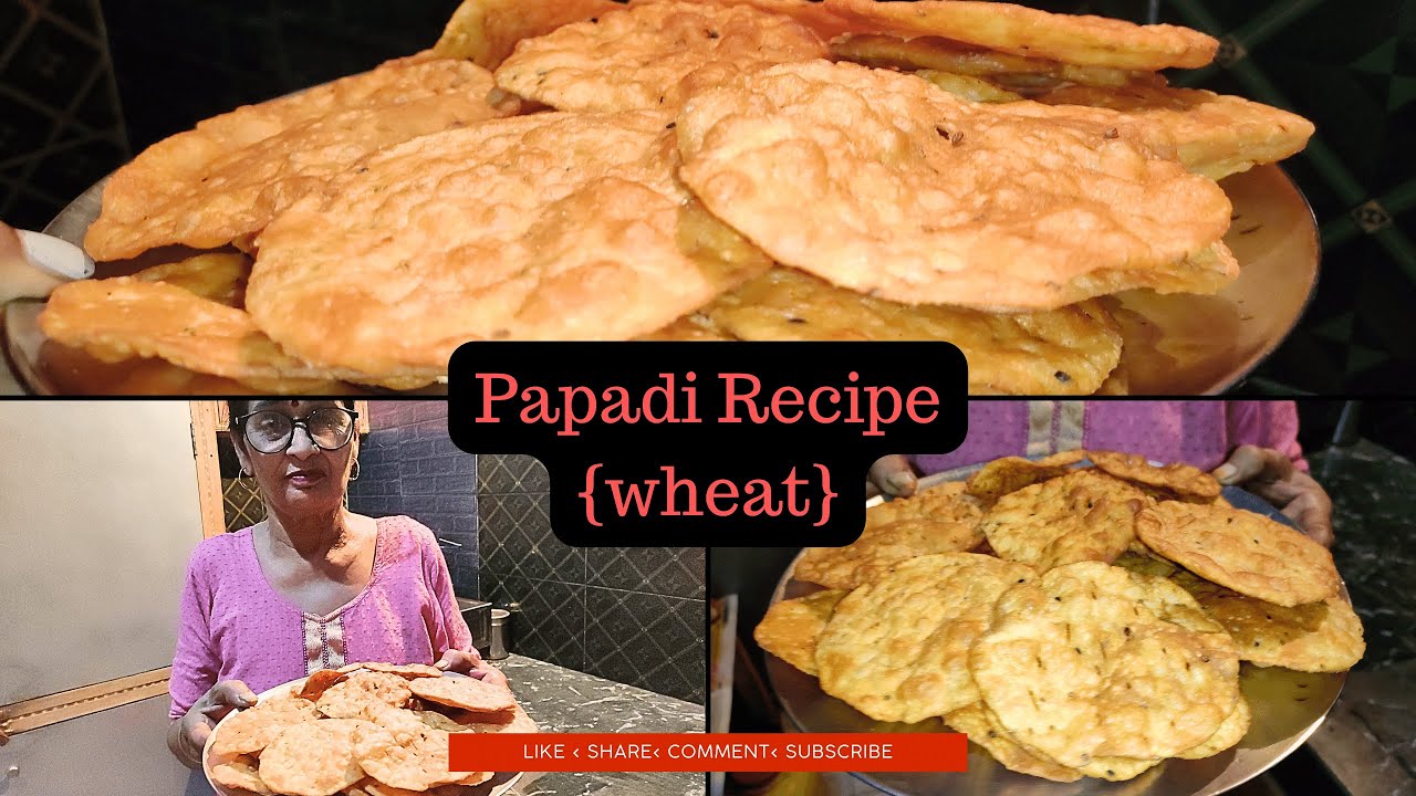 Papadi Recipe - How to Make Indian Papadi? | Wheat Papadi At Home - YouTube