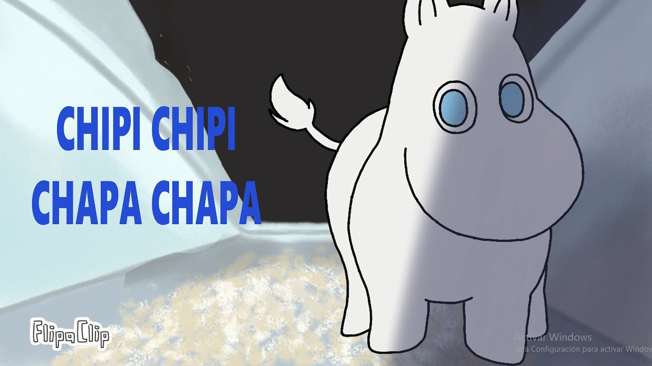 Chipi chipi chapa chapa but it's animated and Moomin (Flipaclip) - YouTube