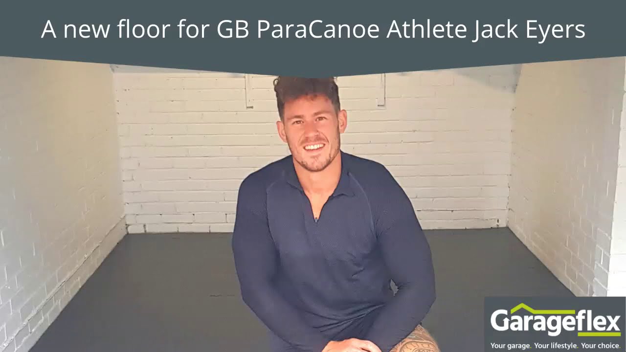 New Garageflex floor for GB Paralympian Athlete Jack Eyers - YouTube