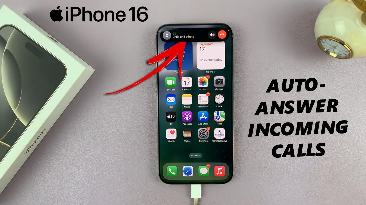 How To Auto Answer Incoming Calls On iPhone 16 / iPhone 16 Pro - YouTube