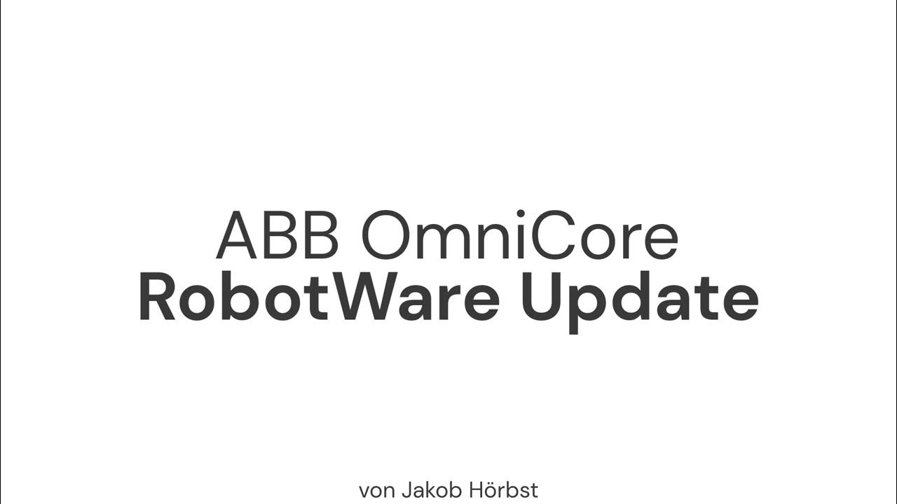 ABB OmniCore RobotWare Update - YouTube