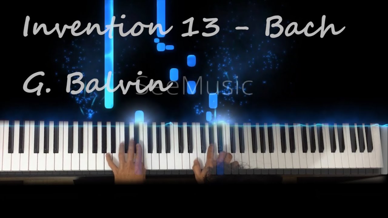 Invention 13 - Bach - SeeMusic - YouTube