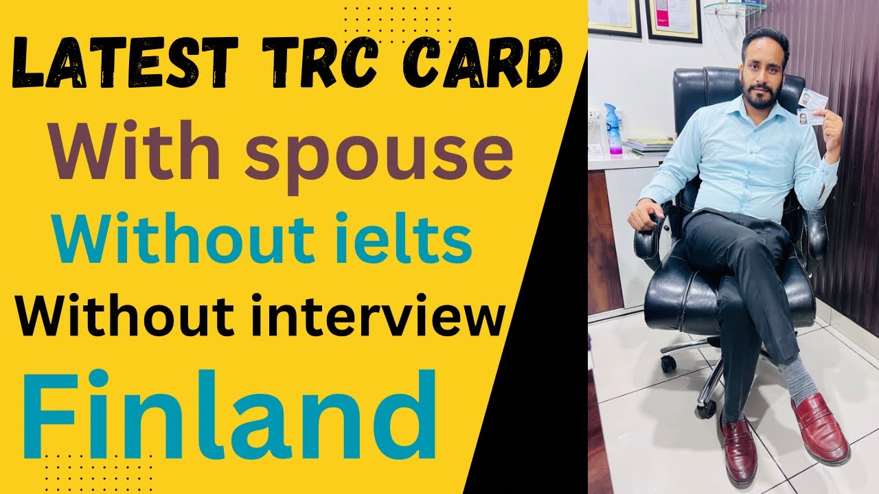 Latest TRC card Finland with spouse visa | latest visa application with ...
