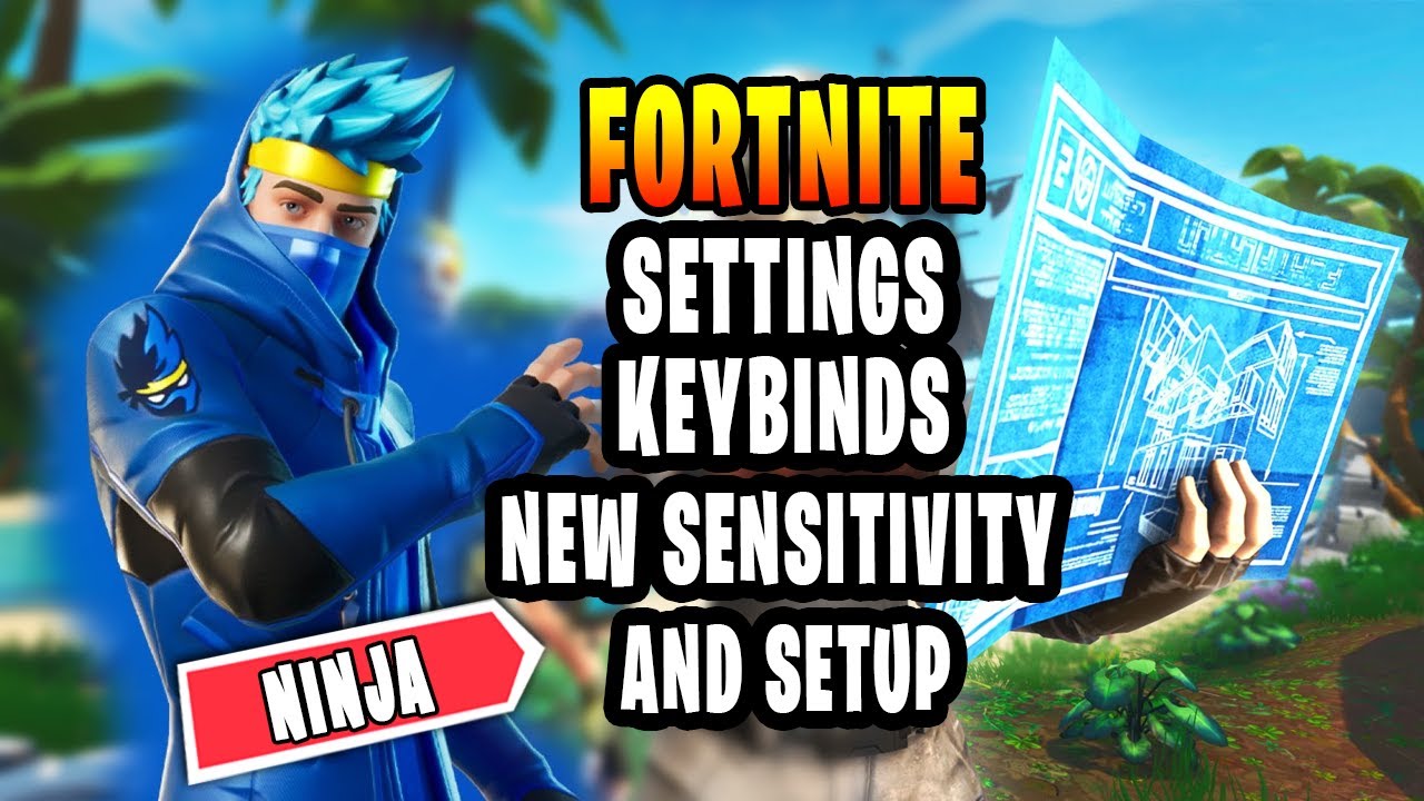 Ninja New Fortnite Settings keybinds New Sensitivity and Setup [Chapter ...