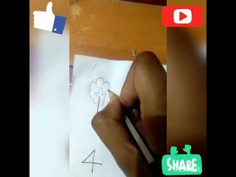 How to draw 1,2,3,4,5,6,7,8&9 drawing - YouTube