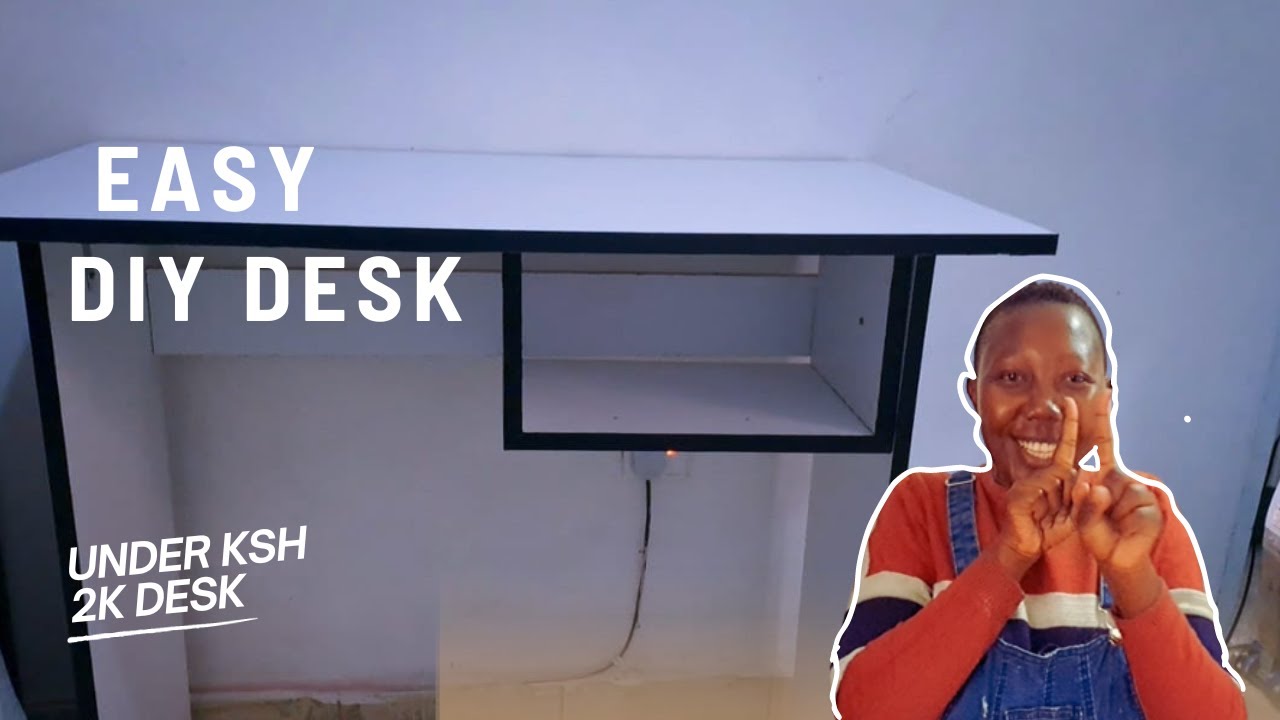 Building a Simple desk // DIY working space - YouTube