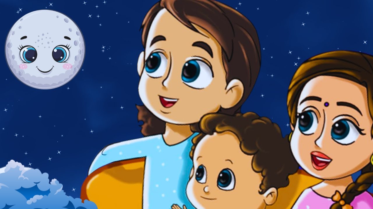 चंदा मामा दूर के | Chanda Mama Dur Ke | Hindi Nursery Rhymes For Kids ...