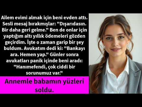 Ailem evimi almak için beni evden attı. Sesli mesaj bırakmışlar: \