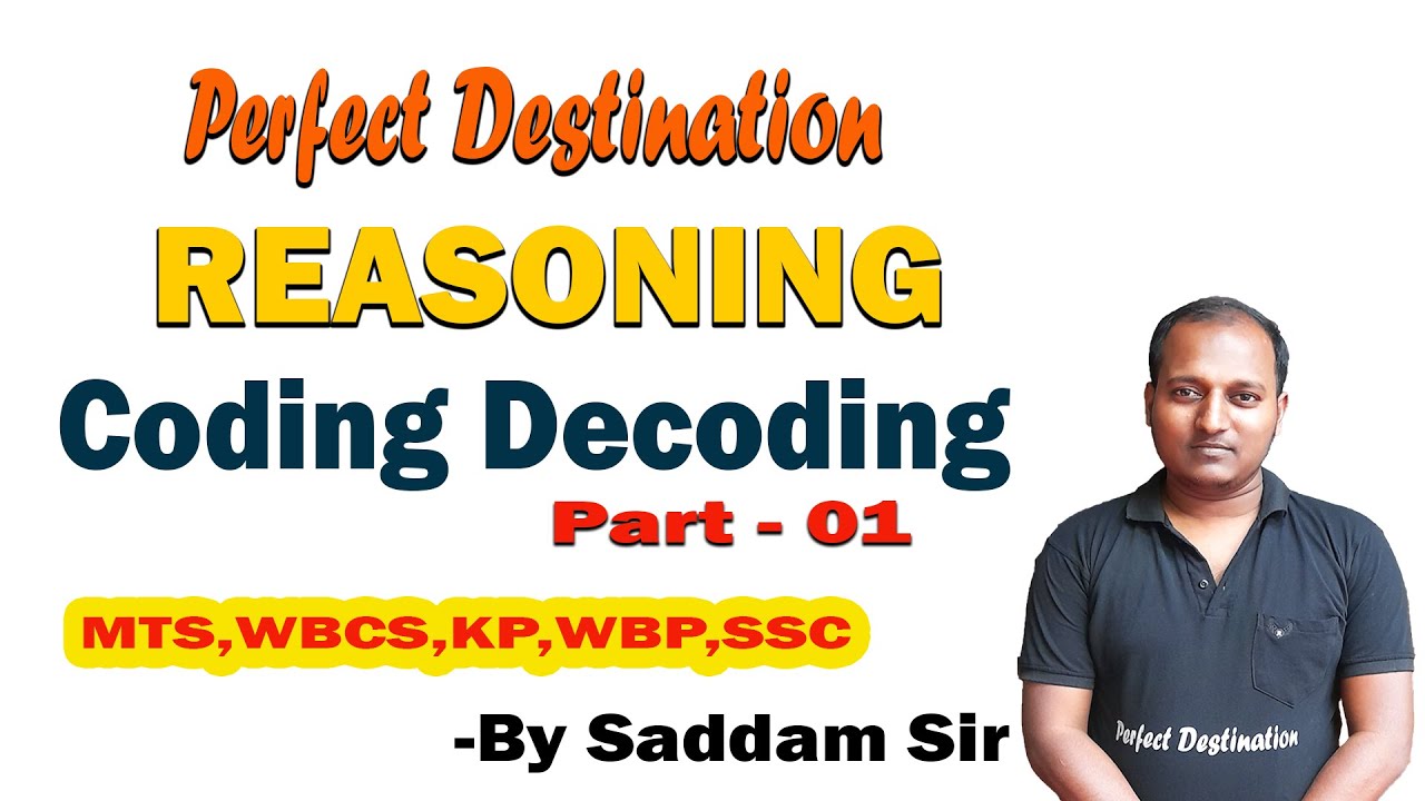 Mts Exam 2023 Reasoning Class Coding Decoding Part 01 Saddam 0228