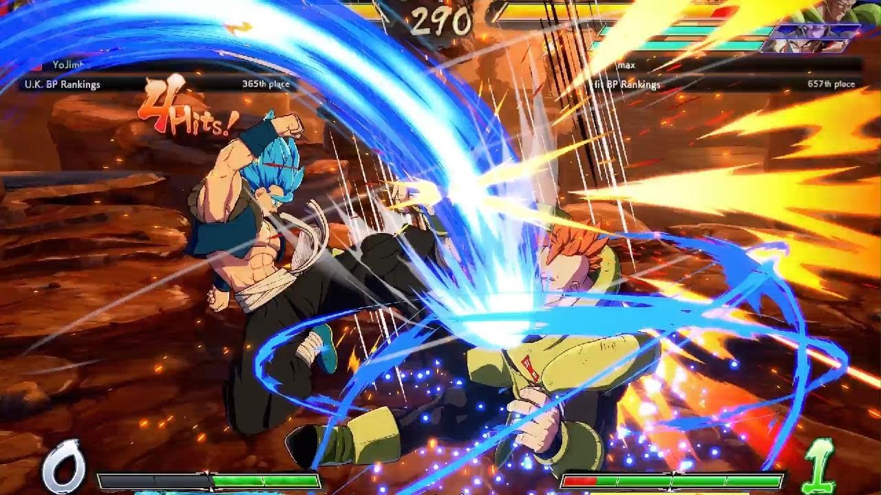 DRAGON BALL FighterZ Android 16 Hit Tien Vs SSB Gogeta Vegeta DBS Broly ...