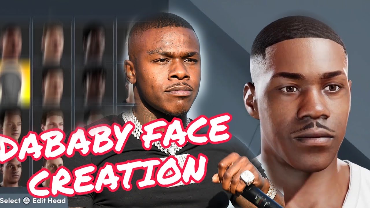 Dababy Face Creation on NBA 2K21 NEXT GEN - YouTube