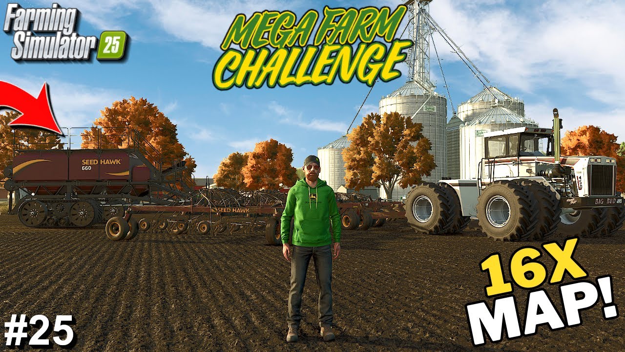 16X MAP! I BOUGHT A HUGE NEW UPGRADE FOR THE MEGA FARM! | Farming ...
