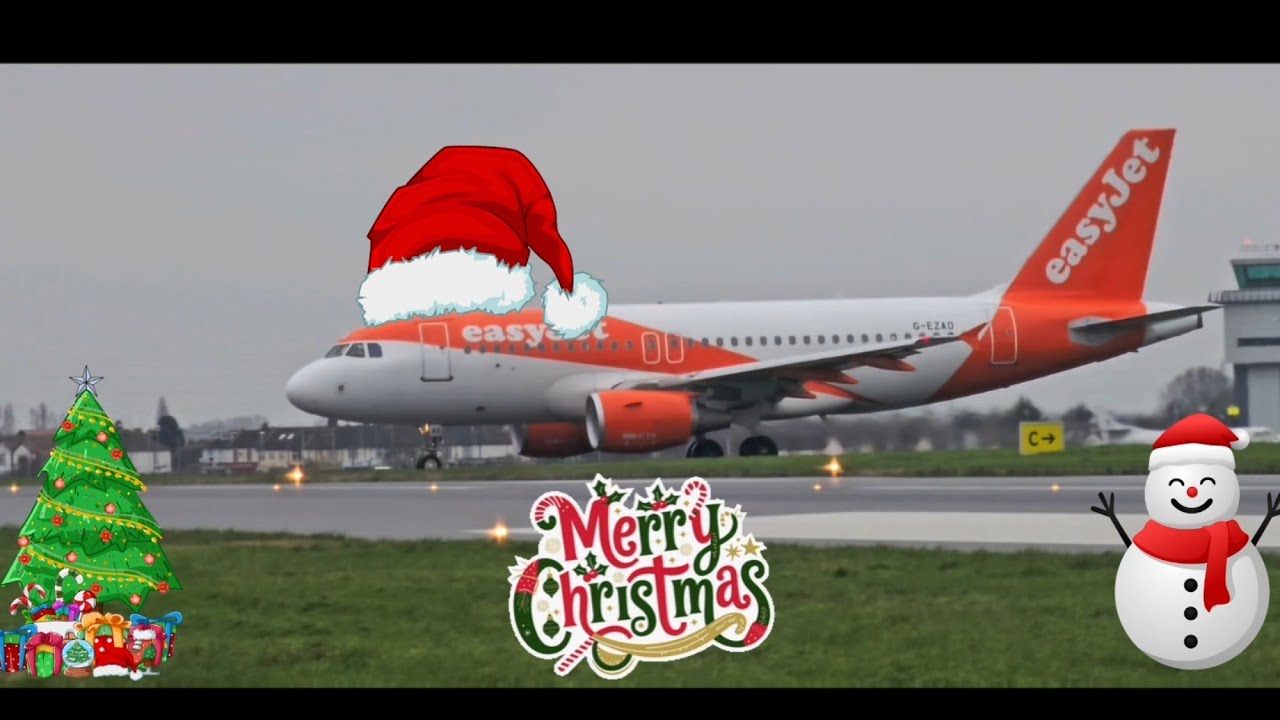 Christmas EasyJet Departure, Airbus a320 - YouTube