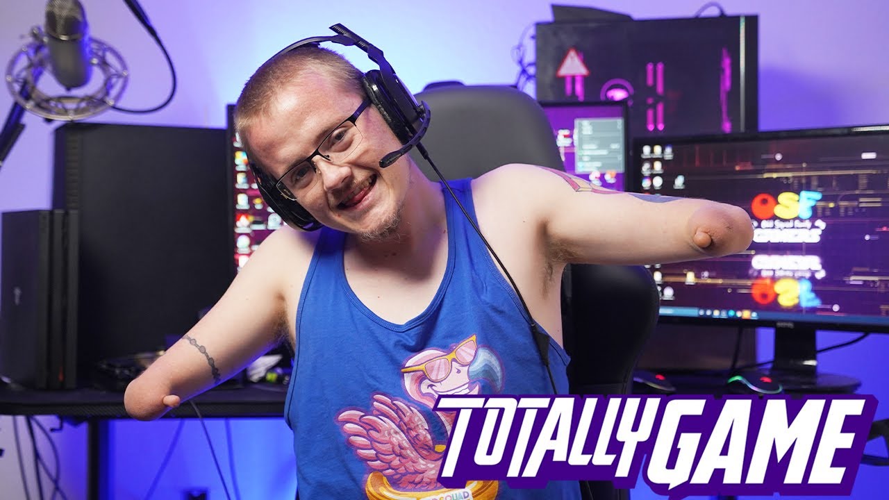 Unstoppable Gamer Plays With No Hands | TOTALLY GAME - YouTube
