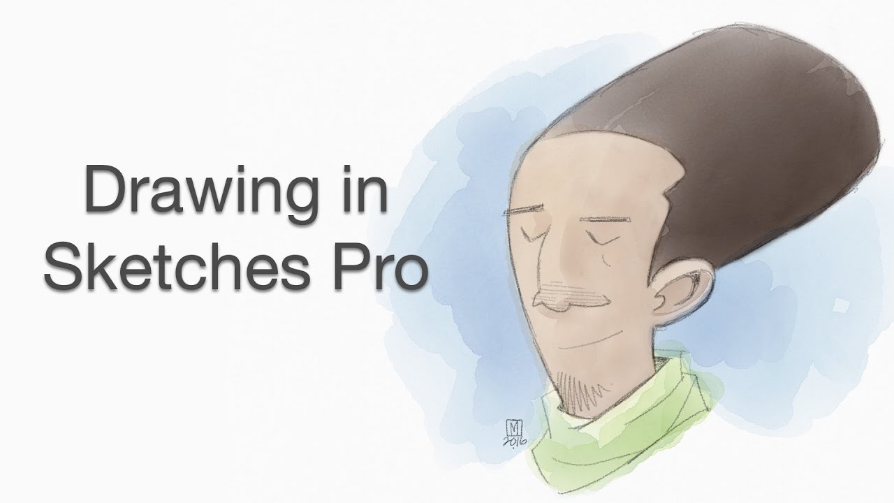 Drawing in Sketches Pro - YouTube