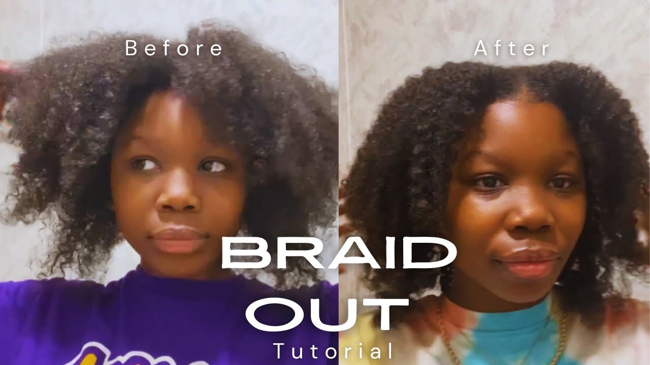 Easy braid out tutorial on natural hair! |LifeasDiamond - YouTube