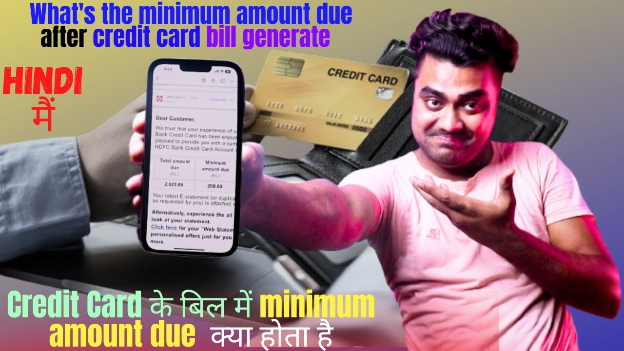 What's the minimum amount due after credit card bill generate🔥| minimum ...