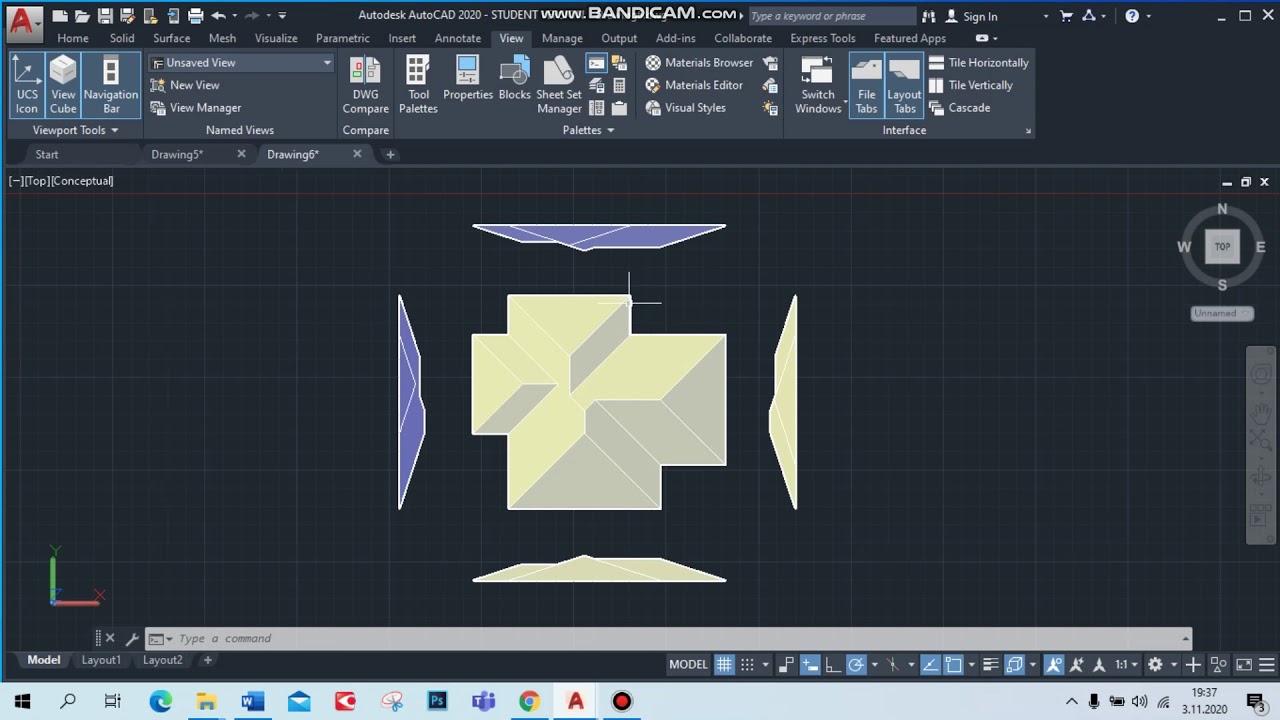 AutoCAD Flatshot İle 3D Çatı Modelden 2D Görünüş Çıkarma (3D TO 2D ...