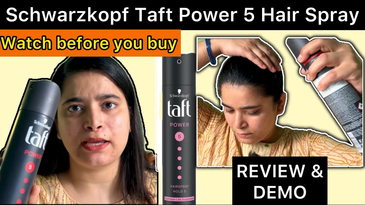 Schwarzkopf Taft Power 5 Hair Spray Review | How to use schwarzkopf ...