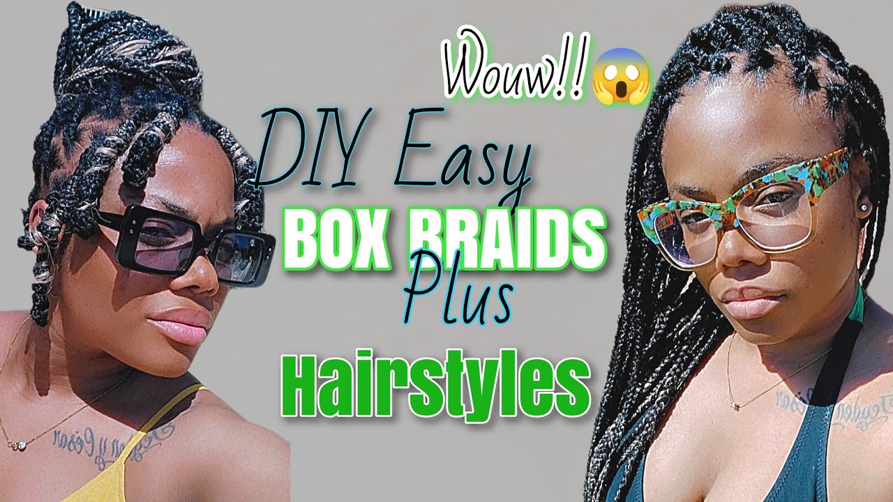 How to : Easy Box Braids 🥰 (Beginners friendly) + Hairstyles Crochet ...