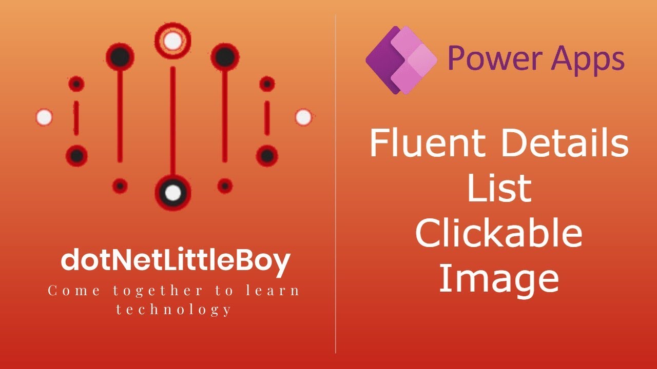 Part 3: Fluent Details List - Clickable image Col Cell Type|Power Apps ...