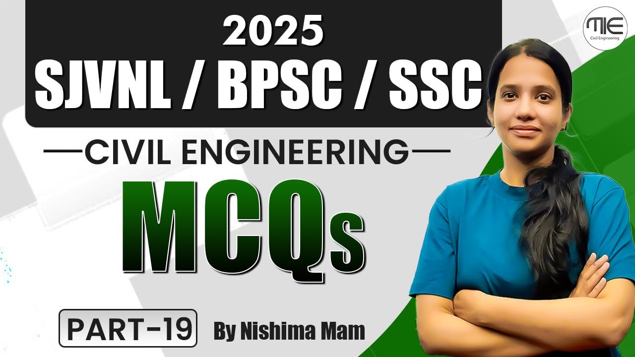 SSC/SJVNL/BPSC 2025 PYQ Class-19 | Civil Engineering | Previous Year ...