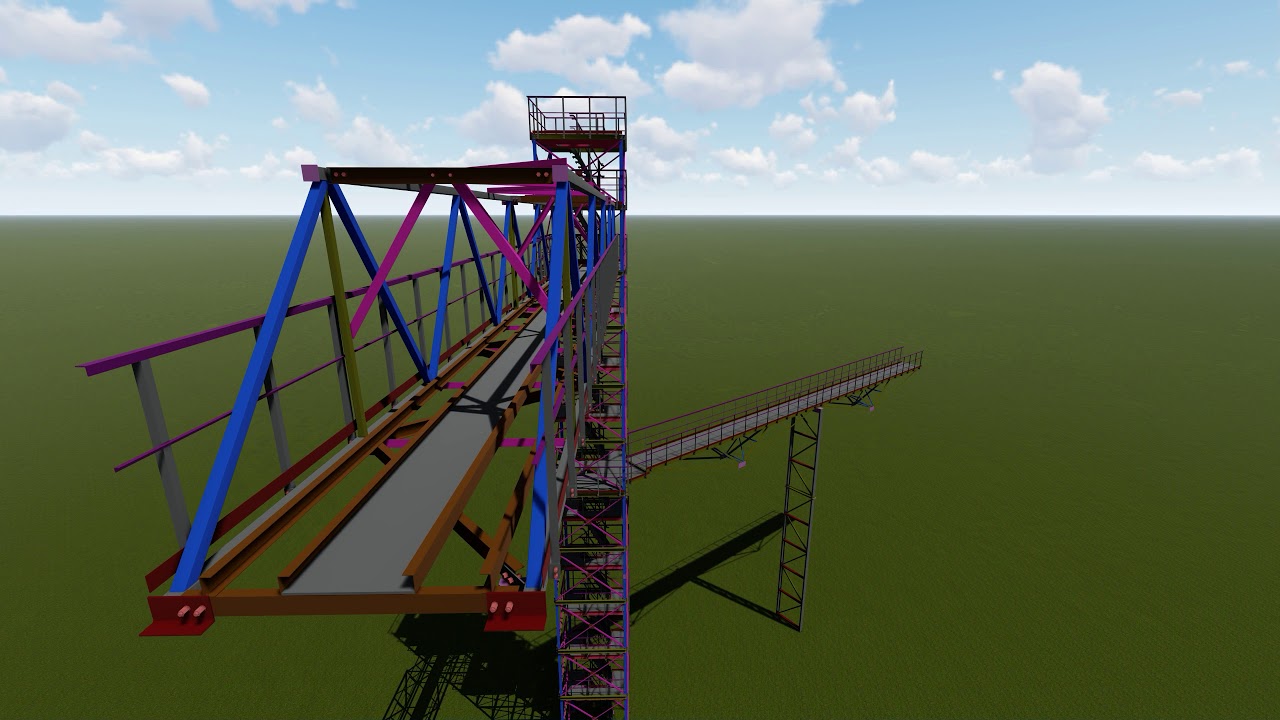 Process trestle and elevator tower in Tekla - YouTube