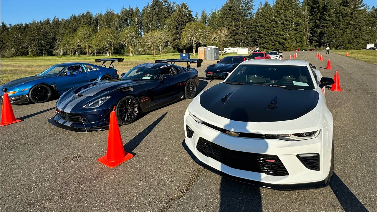 2018 Camaro SS 1LE Autocross - WA Viper Club Event 1: Sanderson Field ...