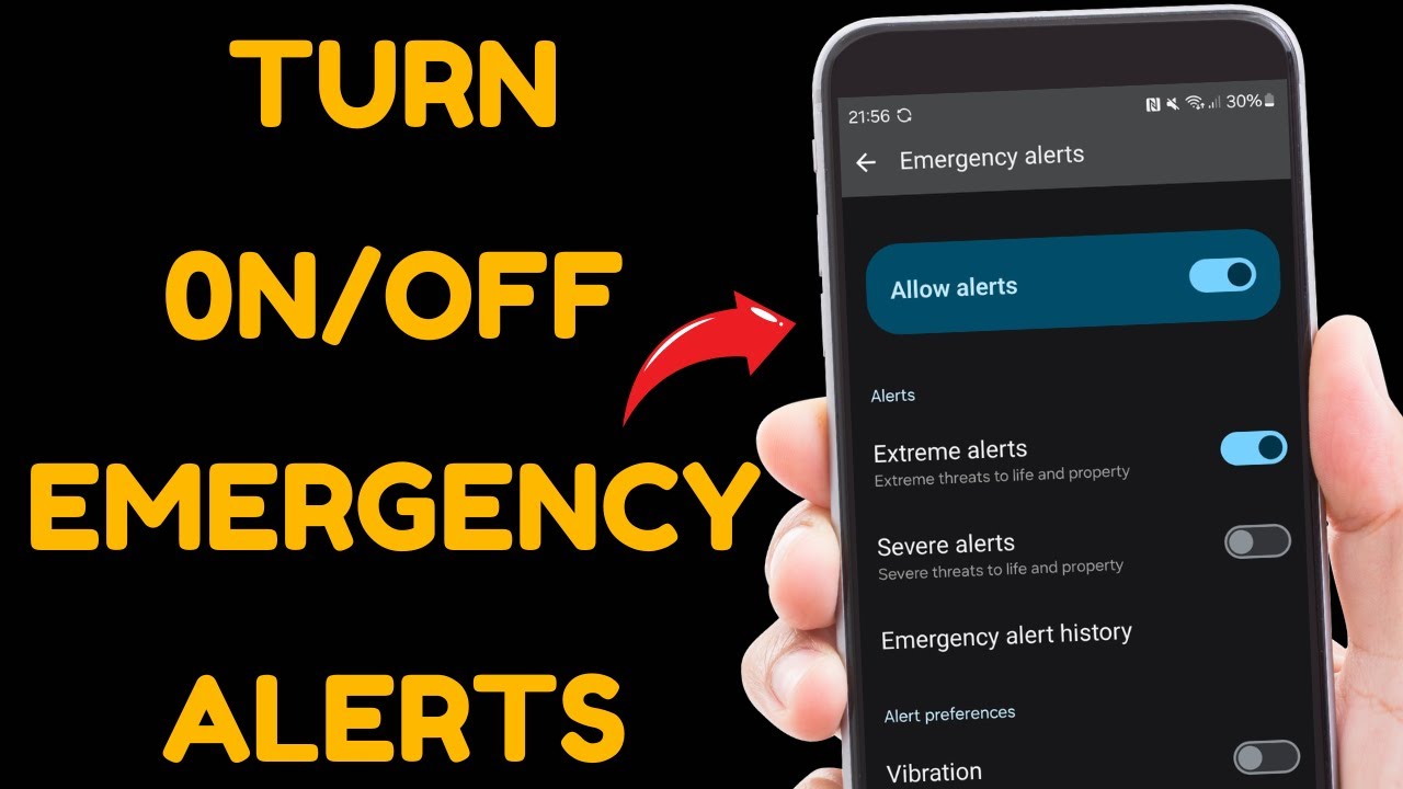 How To Turn On/Off Emergency Alerts On Samsung - YouTube