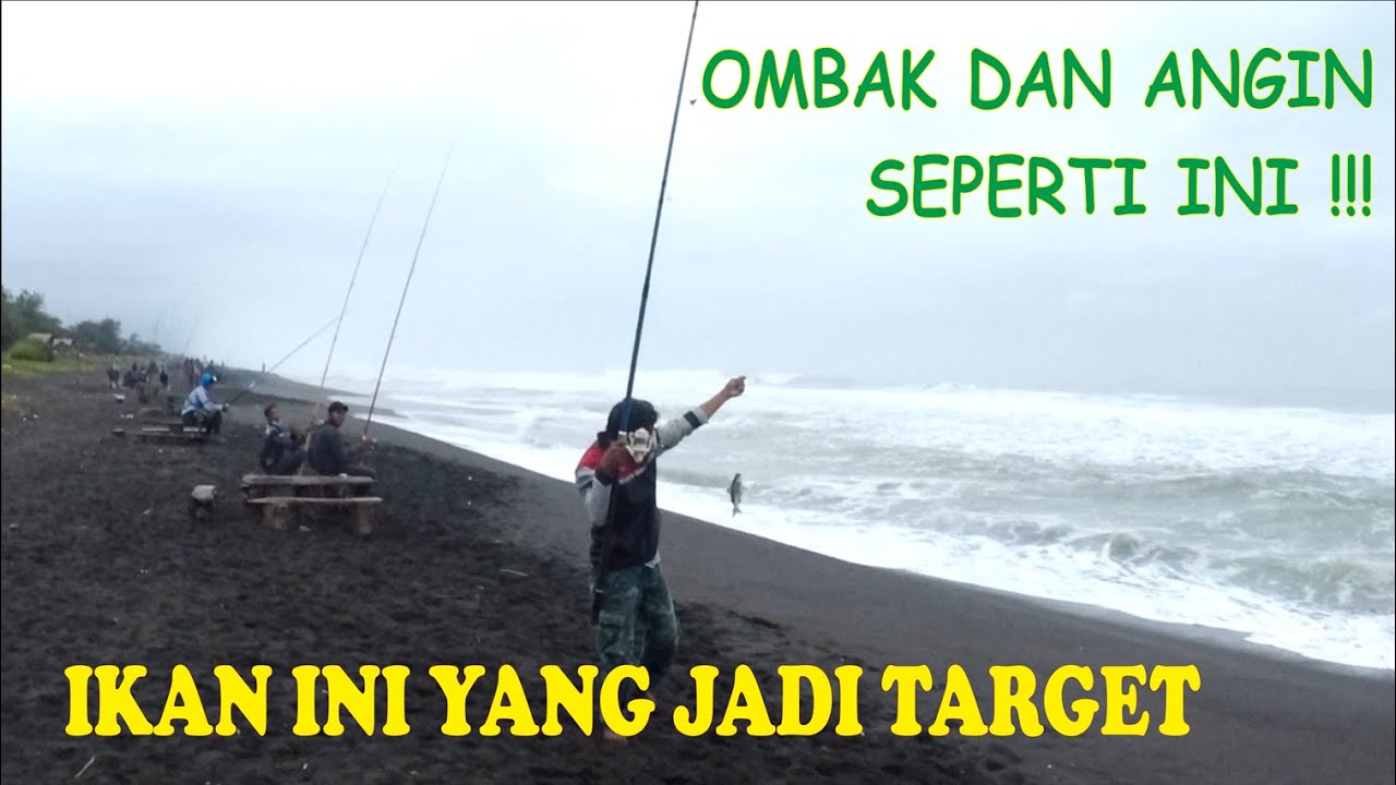 MANCING PANTAI MALAM, DI LAUT SELATAN. Mancing pasiran malam di Pantai ...