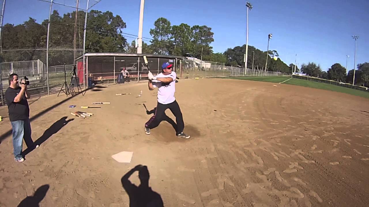 150129 HR #185 Wind at his back. Softball Home Run Challenge - YouTube