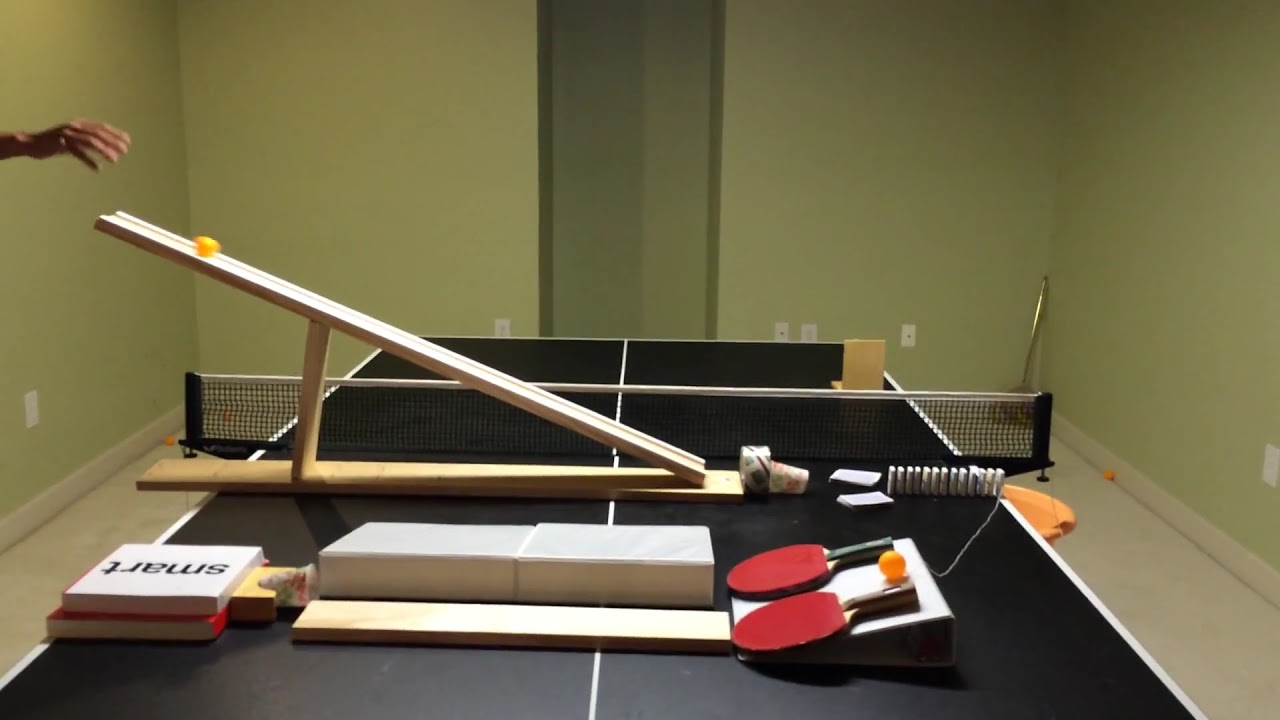 Rube Goldberg Machine: Moving a Ping Pong ball - YouTube