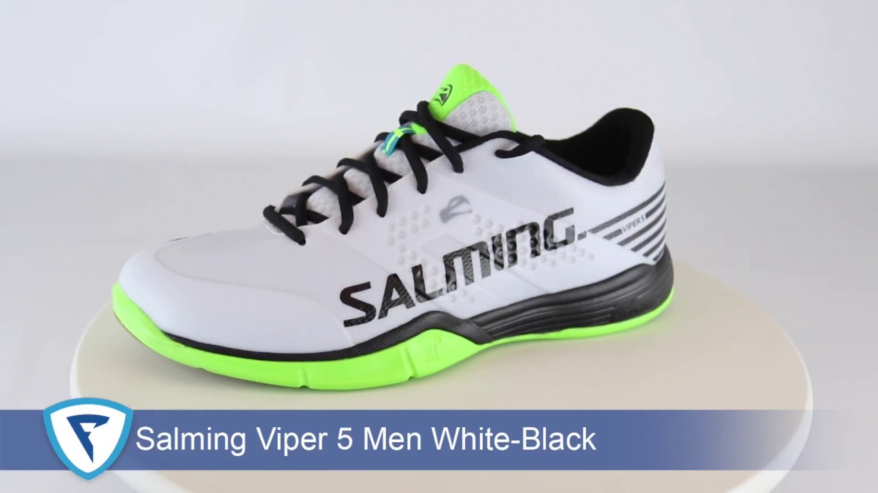 Salming Viper 5 Men White Black - YouTube