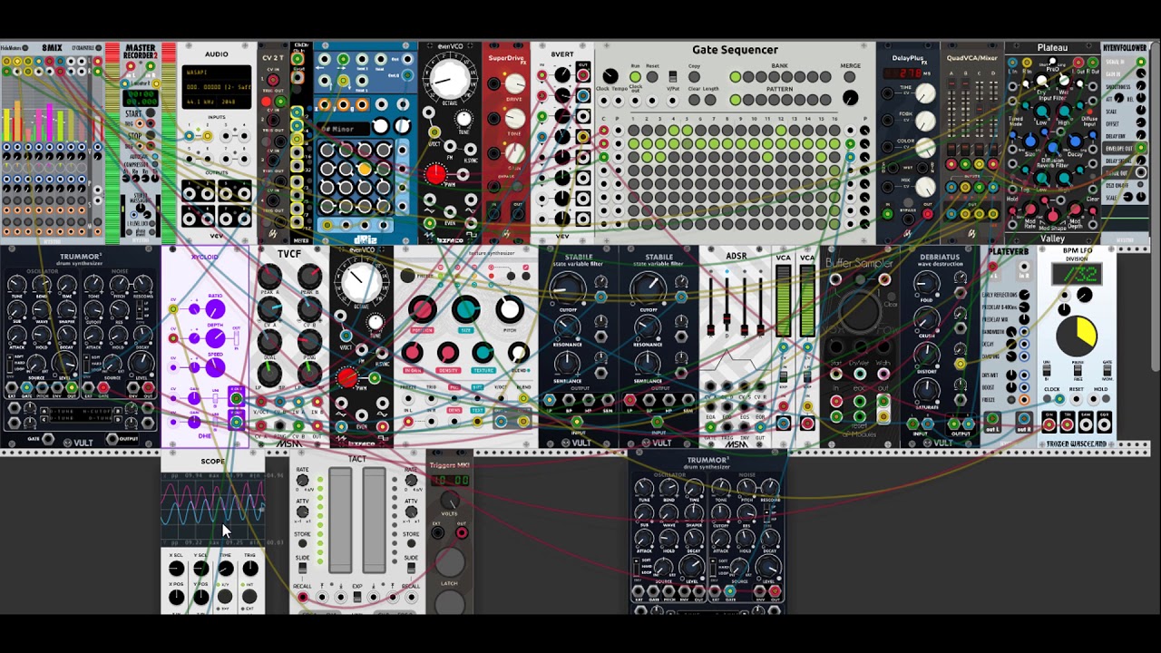 VCV Rack Patch VCP-13 Wonky XYcloid - YouTube