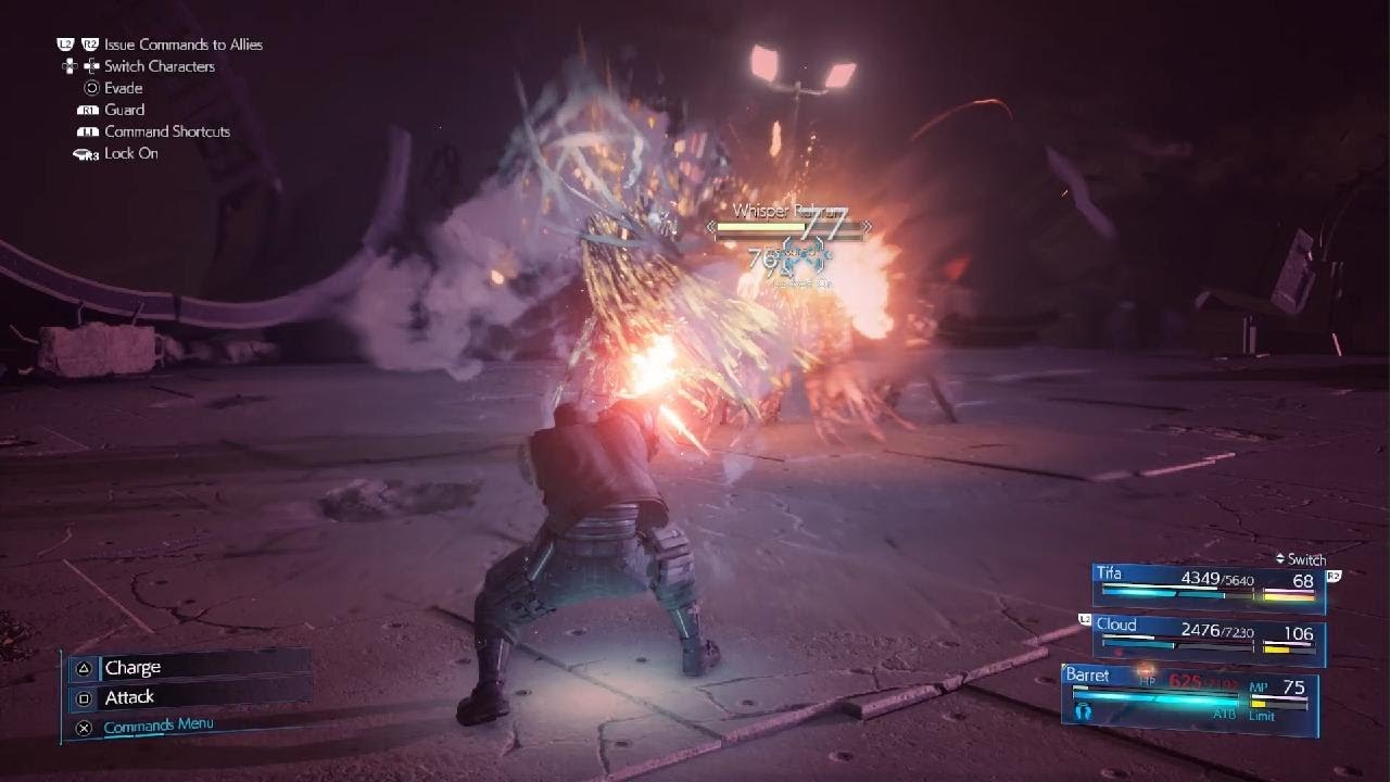 Whisper Harbinger - Final Fantasy 7 Remake [Hard Mode] - YouTube