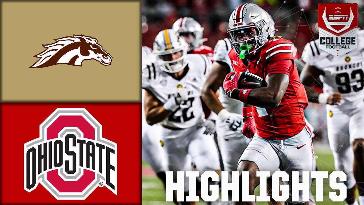 Western Michigan Broncos vs. Ohio State Buckeyes | Full Game Highlights ...