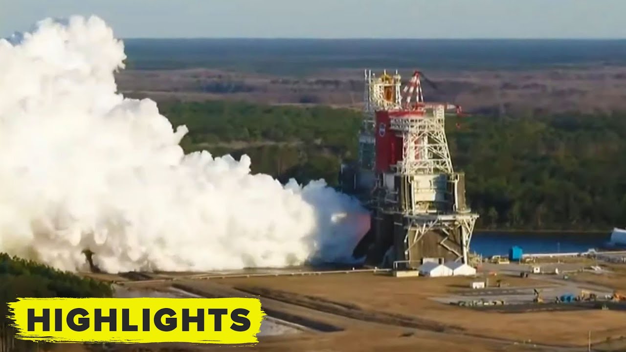 NASA Artemis Moon Hot Fire Rocket Test! - YouTube