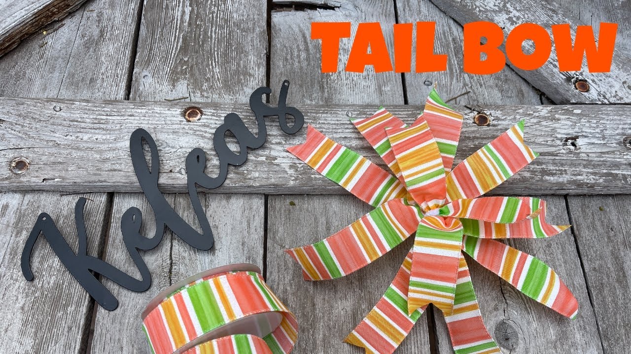A new bow alert! Let's make a TAIL BOW that we will use for a spring ...