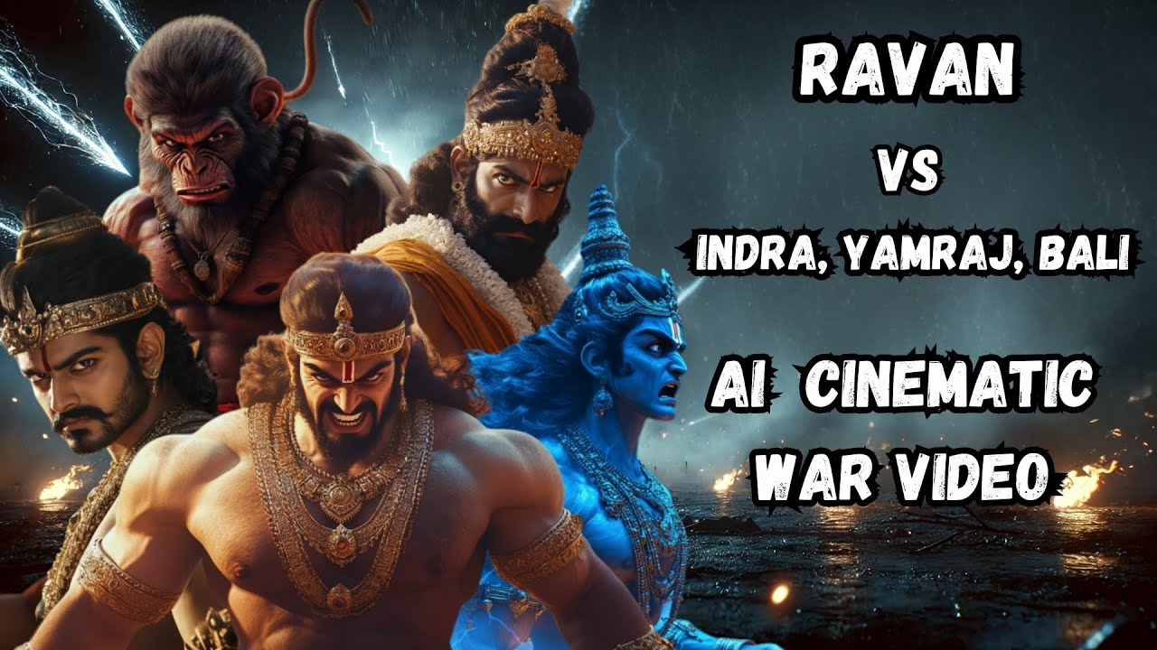 Ramayan in Hindi | First AI Cinematic War Video | Ravan vs Indra ...