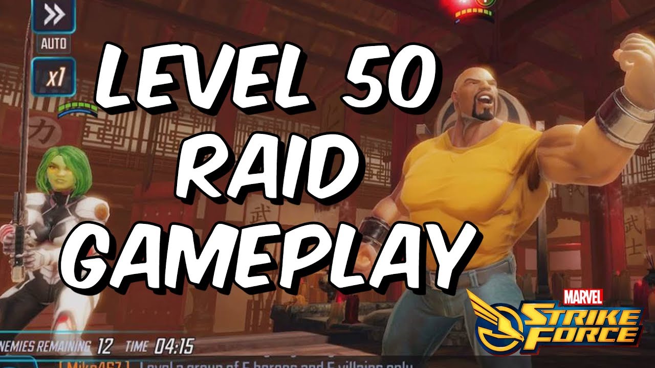Level 50 Raid Gameplay - Marvel Strike Force Regional Beta - Free To ...
