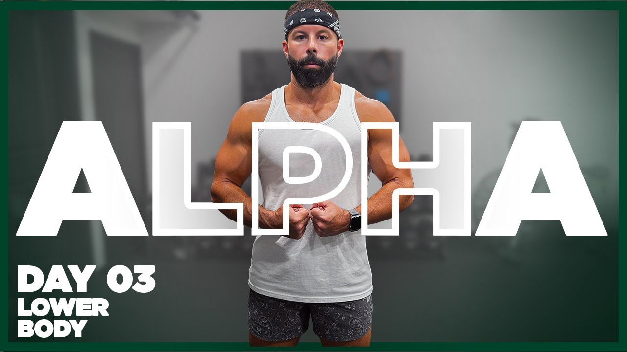 ALPHA Dumbbell Bodybuilding Program - DAY 3 (LOWER BODY) - YouTube