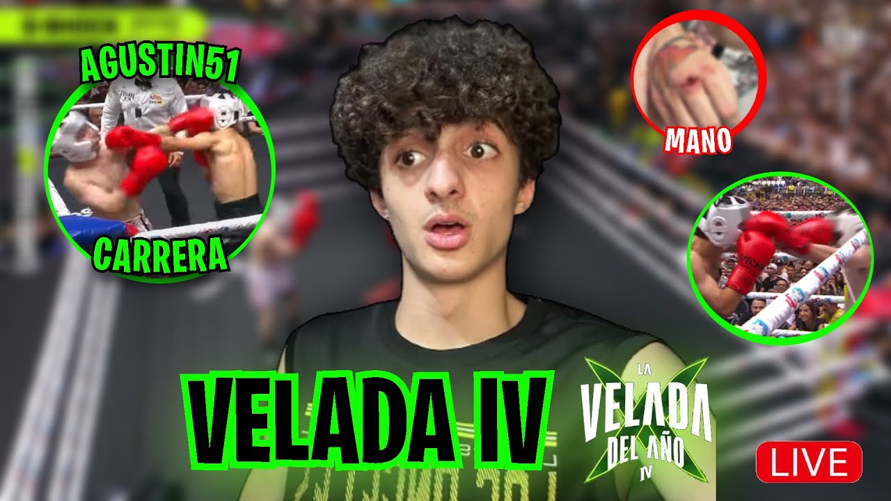 CARRERA VS AGUSTIN51 LA VELADA DEL AÑO IV 😵 | REACCION - YouTube