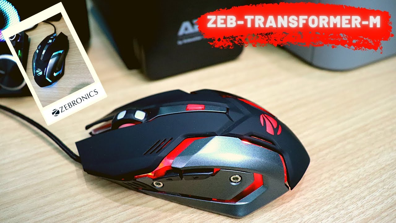 Zebronics Zeb Transformer M Optical USB Gaming Mouse | Unboxing ...