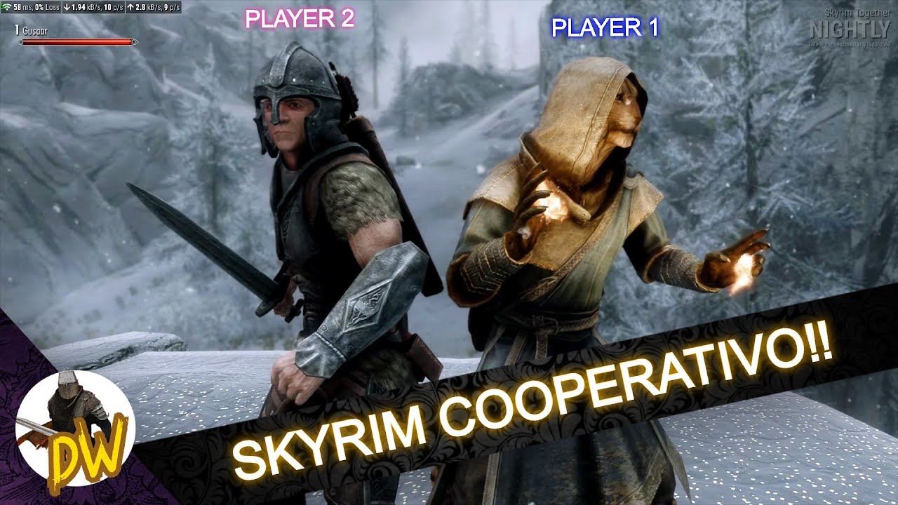 ⚡Jugando Skyrim Multiplayer Les enseño cómo + Review🦁Spoiler: NO está ...