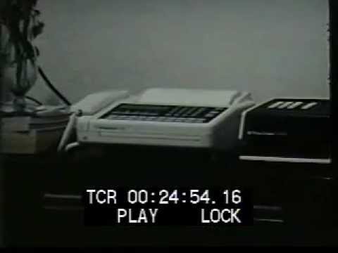 Fax Machine In The 1980s - clip 944 - YouTube