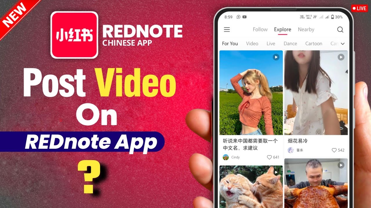 How To Create Video On REDnote App | Post Videos On REDnote Platform ...